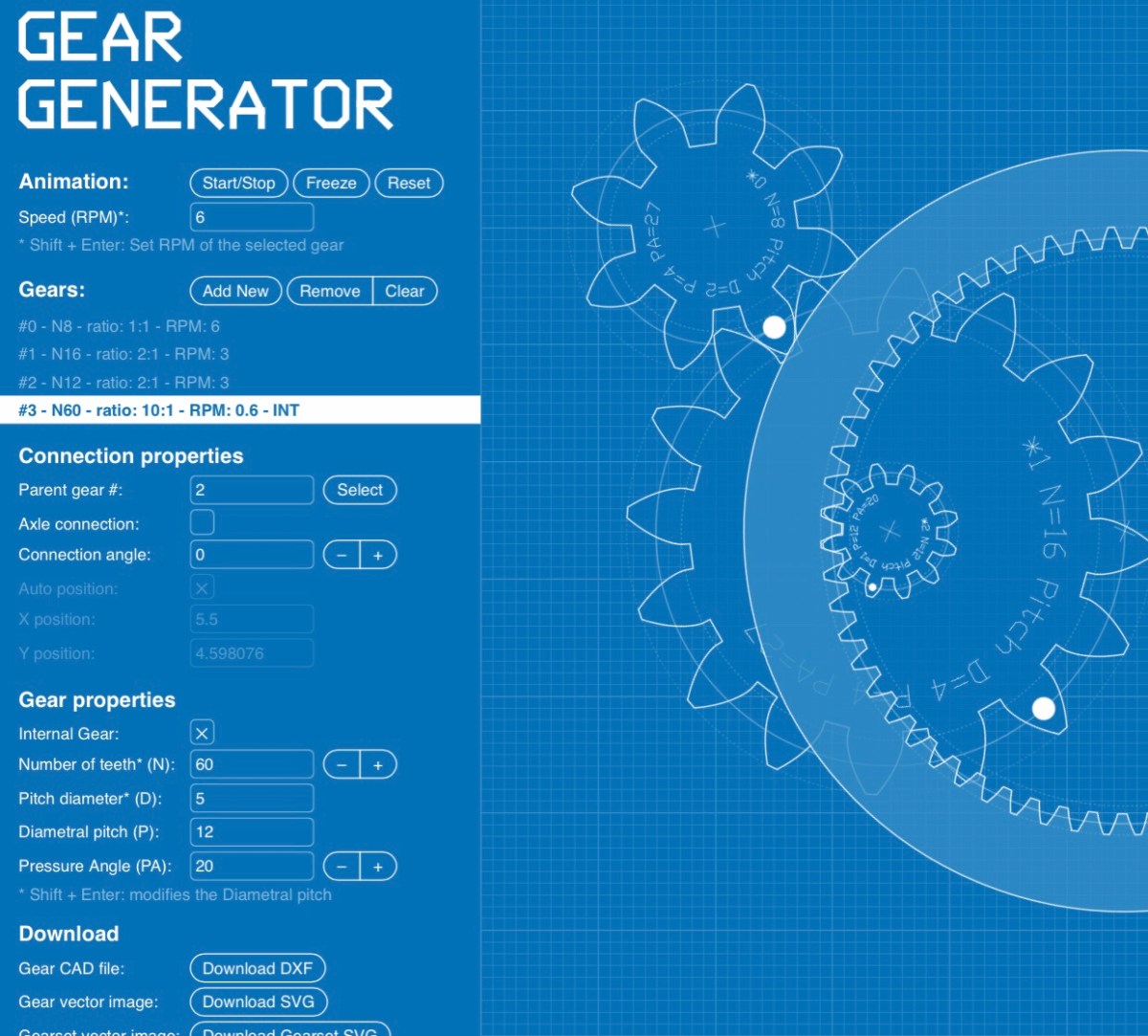Online gear generator – ImSorryDave.net